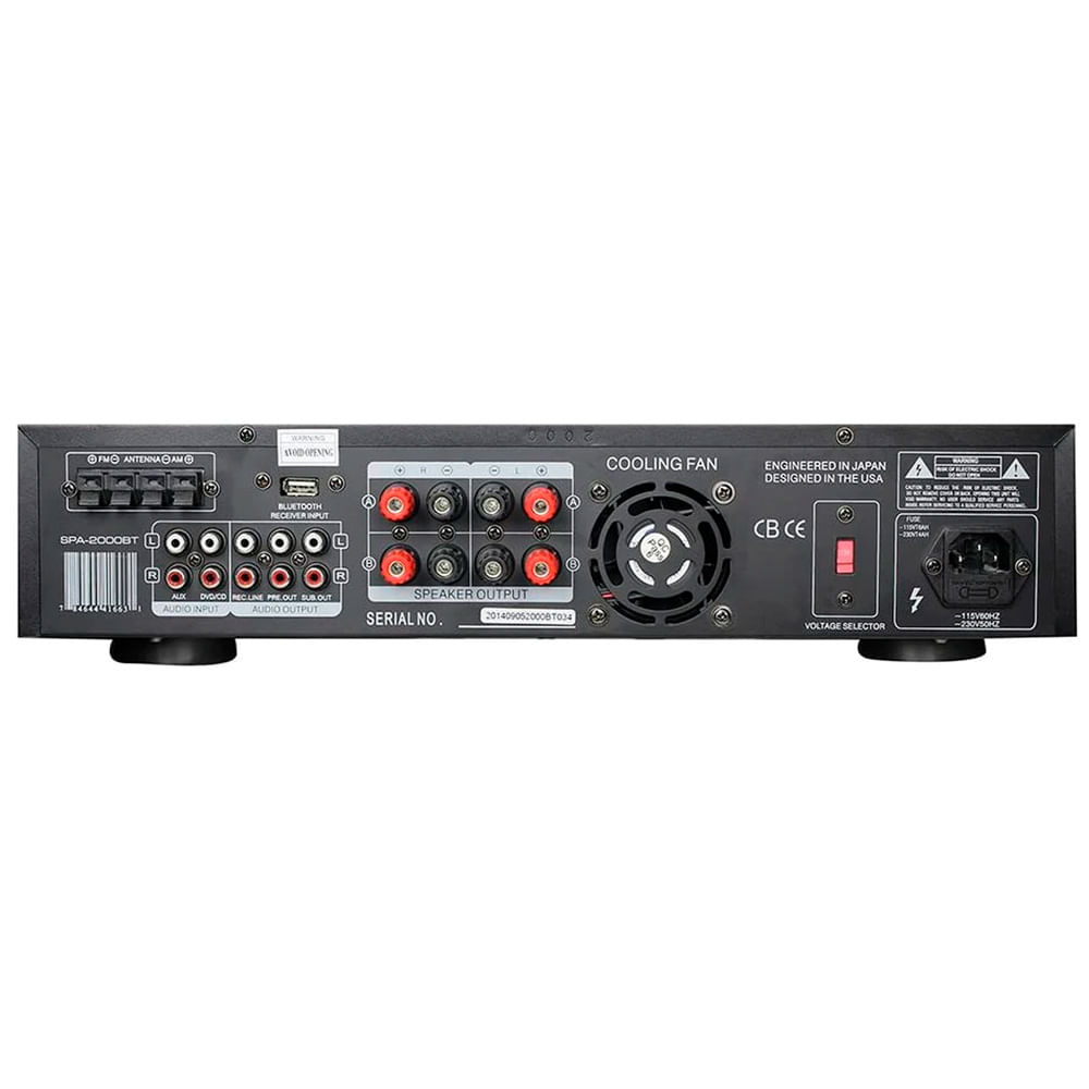 Amplificador SPA-1200BT StudioZ | AM-FM - EckoHogar