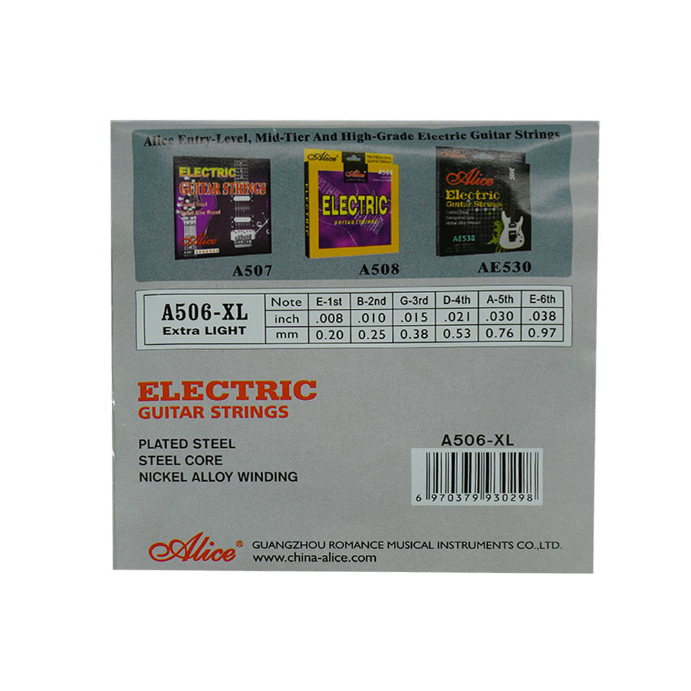Cuerda Alice A506-XL | Guitarra Eléctrica - EckoHogar